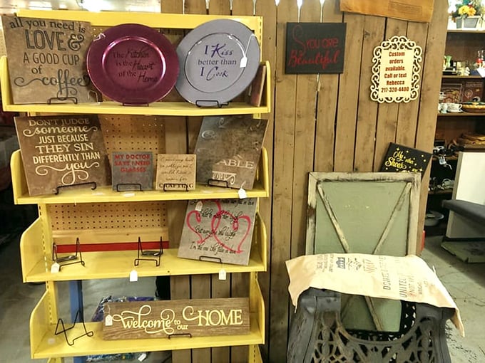 "Welcome to our HOME" indeed! These inspirational signs and decorative plates are ready to dispense wisdom from your kitchen wall.