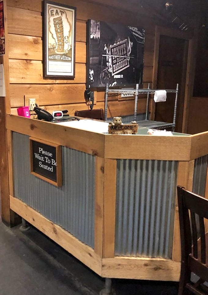 Your journey to barbecue bliss starts right here at this welcoming entrance.