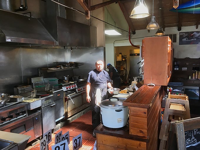 A glimpse into the kitchen reveals the alchemy behind those perfect plates—where seafood dreams are made real.