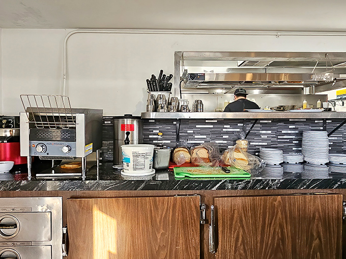 Behind every great breakfast is a kitchen where the real magic happens—bread waiting to become that legendary French toast.