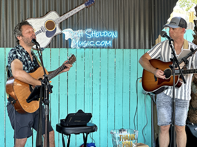 Live music that pairs perfectly with seafood and sunshine – these guys aren't just playing songs, they're scoring your Florida experience.