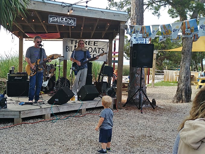 Live music at Paddy's isn't background noise—it's the heartbeat of the place, drawing even the youngest patrons to dance.