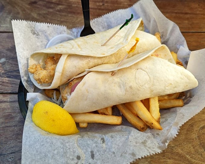 Mahi tacos that make you question every other taco you've ever eaten—wrapped in soft tortillas with a squeeze of sunshine.