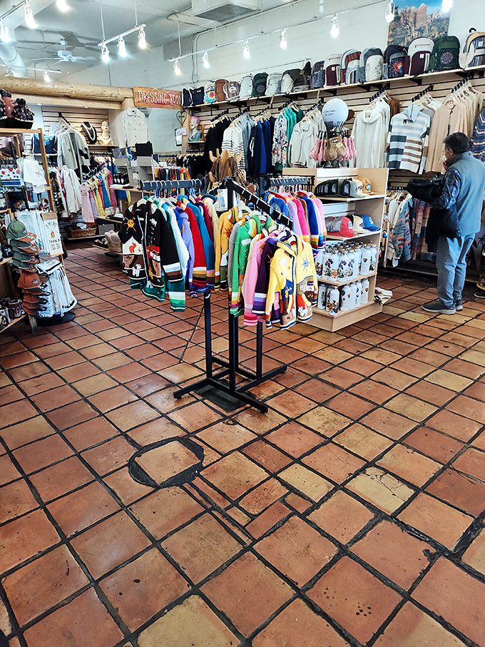 The gift shop – where you can take home everything except the chef. T-shirts prove you survived all 101 omelets (or at least attempted).