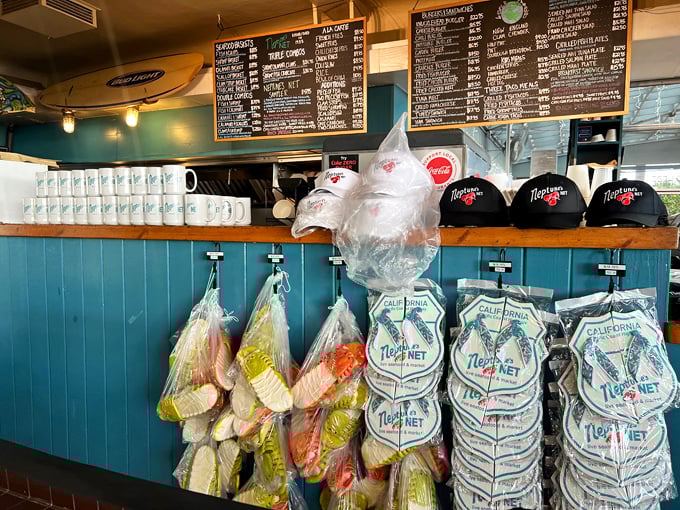 Take home a piece of PCH paradise with Neptune's Net merch. Because t-shirts last longer than leftovers.