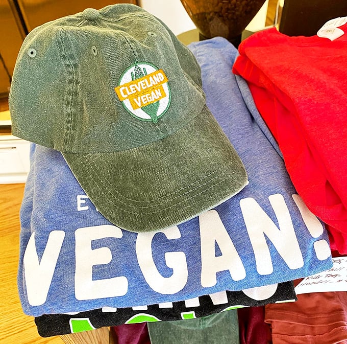 When your food philosophy becomes your fashion statement. Cleveland Vegan's merchandise lets you wear your plant-based heart on your sleeve—or head.