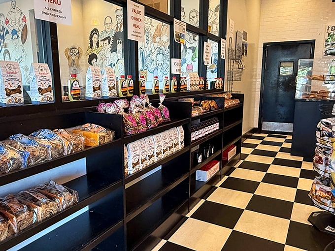 A retail section that lets you take a bit of deli magic home—because sometimes one meal just isn't enough.