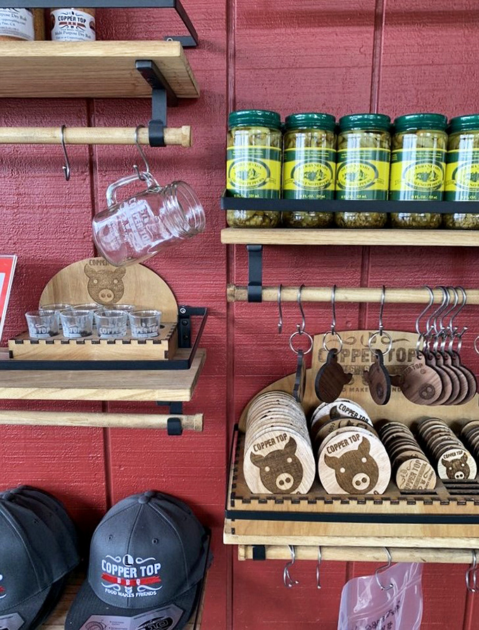 Merchandise that lets you take home a piece of Copper Top – because sometimes a souvenir t-shirt is the next best thing to smuggling out a smoker.