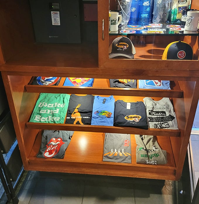 Wear your love for Sam's No. 3 proudly—these t-shirts let everyone know you're part of the green chili cognoscenti.
