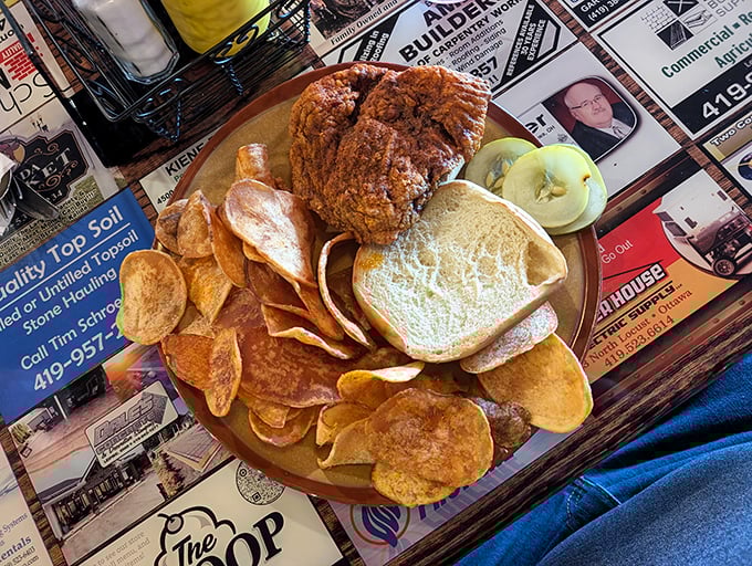A plate that answers the eternal question: "What if comfort food gave you a warm, crunchy hug?" Mashed potatoes included.