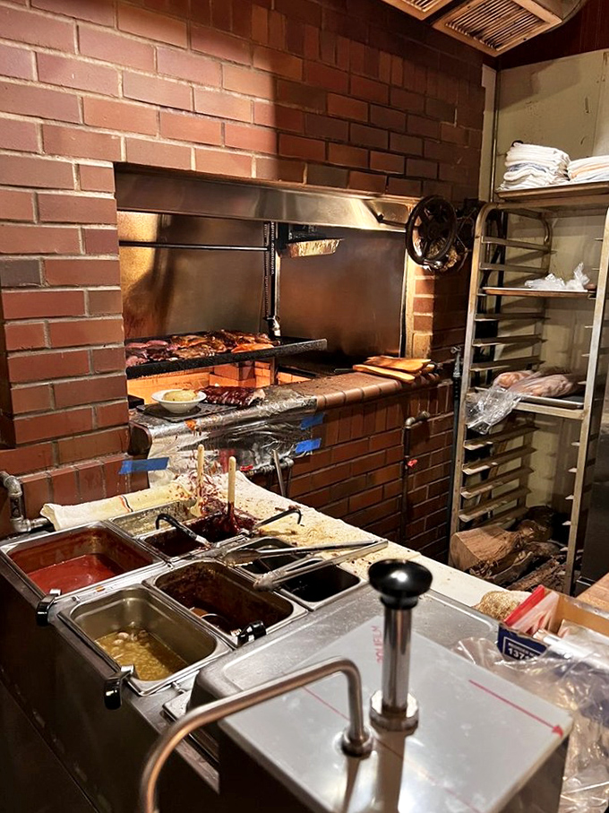 The brick-lined grill isn't for show—it's a battle-tested veteran that's responsible for thousands of "mmm" moments across San Jose.