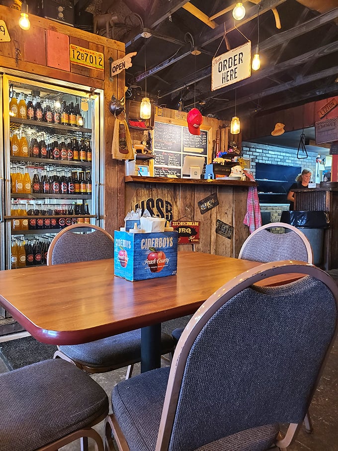 Where barbecue orders are placed and dreams come true—the command center of smoked meat operations awaits your instructions.