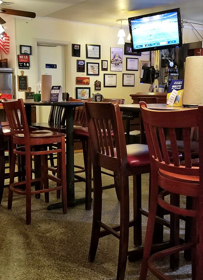 Awards line the walls—not for decoration, but as evidence that when you're doing barbecue right, people tend to notice.