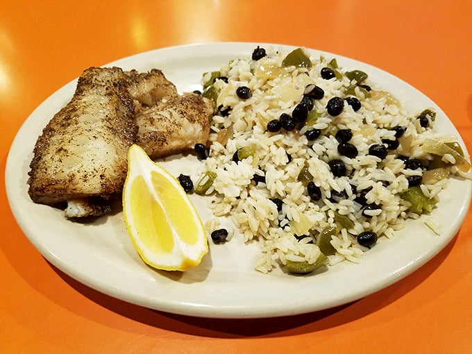 Pan-seared cod with rice proves this breakfast haven knows its way around lunch too – simple food executed with respect and skill.