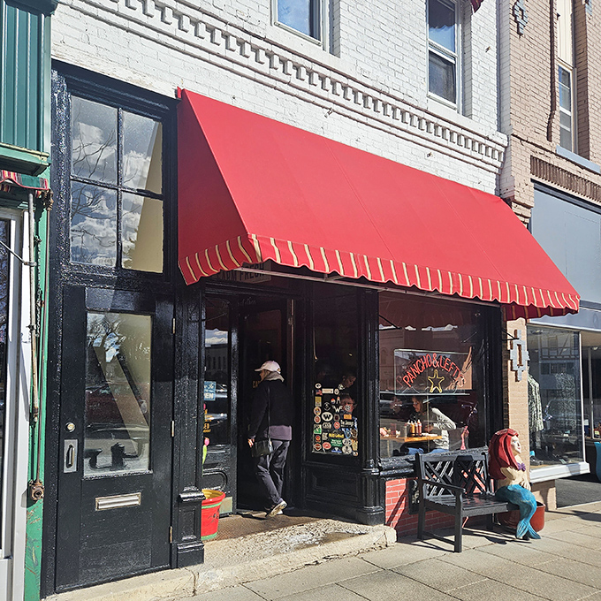 Behind that bright red awning, Pancho and Lefty's serves up comfort food with character—the kind of local spot where regulars are greeted by name.