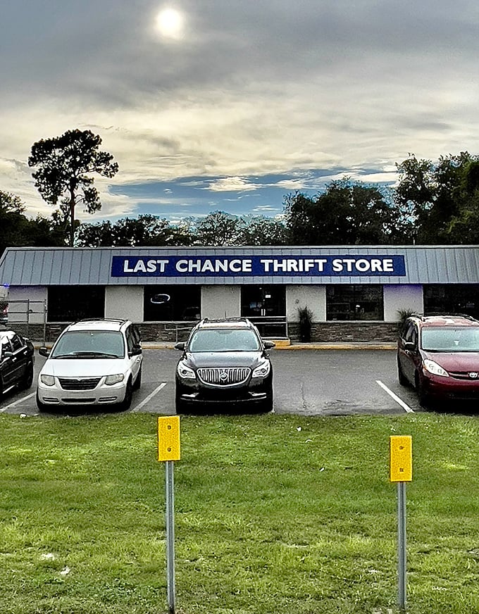 Even the parking lot hints at what's inside – practical, no-frills, and ready for whatever the day brings.
