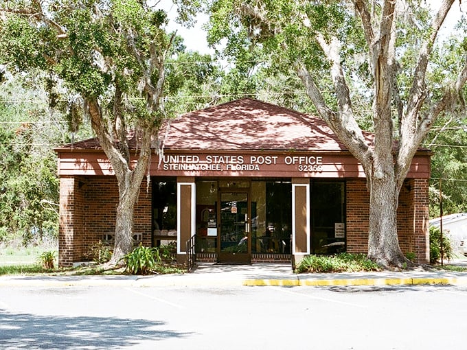 Even the post office in Steinhatchee embraces its natural setting – nestled among live oaks draped with Spanish moss, small-town America at its finest.