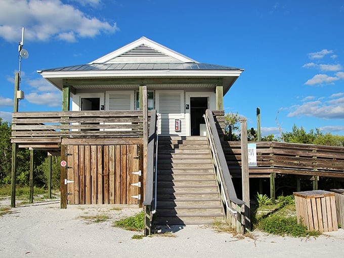 The beach house that proves sometimes the best architecture is the simplest – a clean, white sentinel watching over miles of pristine shoreline.
