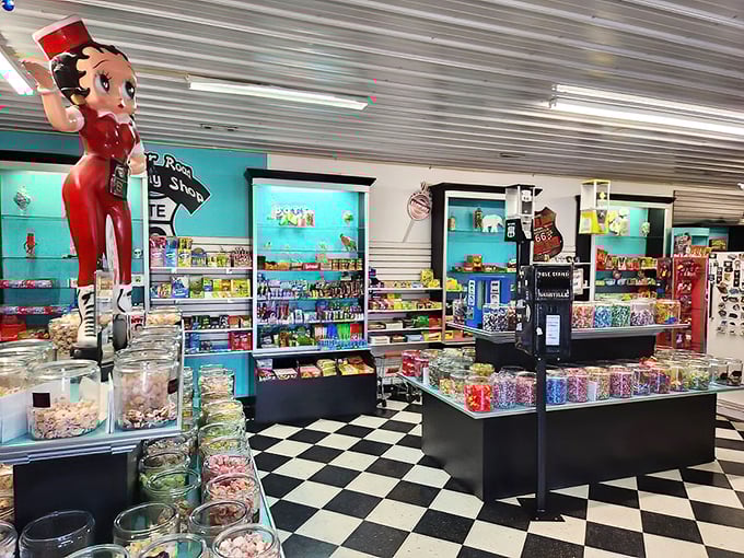 A candy wonderland that makes adults turn into kids again. Diet resolutions come here to die a gloriously sweet death.