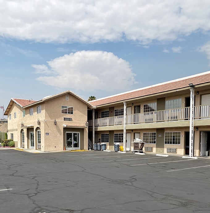 The Rodeway Inn captures the essence of roadside Americana, where retirement dollars stretch further than the highway that brought you here.