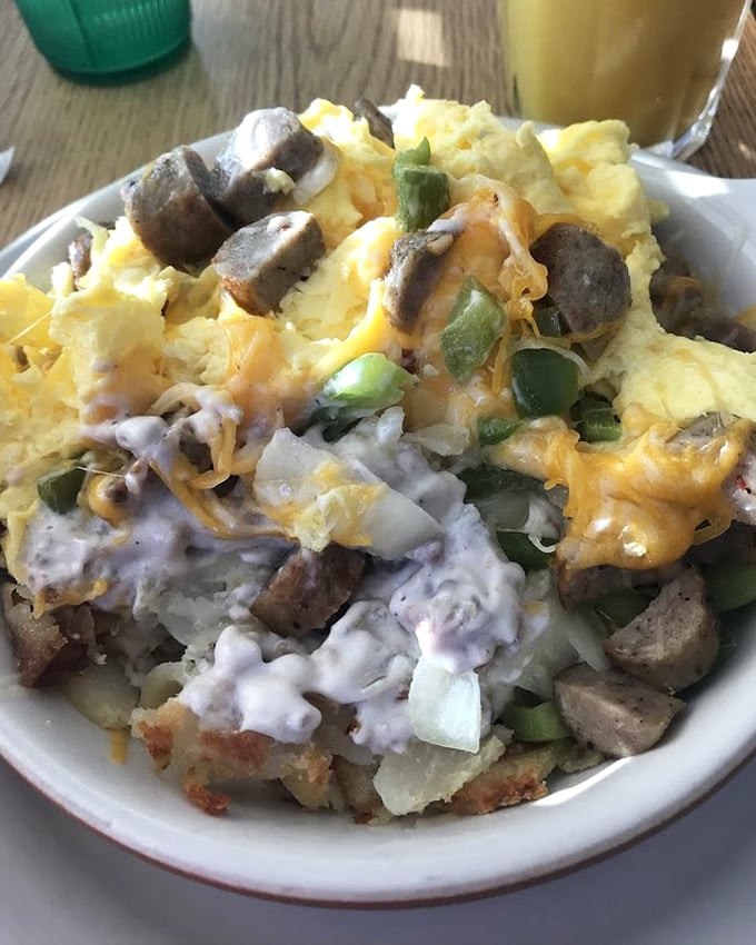 This sausage gravy bowl is what comfort food dreams are made of—a warm hug in food form that says "everything's gonna be alright."