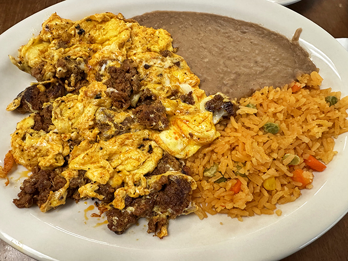 A plate that doesn't know the meaning of empty calories—just pure, unadulterated comfort in every colorful bite.
