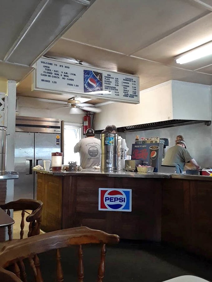 The service counter view—where decisions are made that will impact your happiness for hours. Choose wisely, but know there are no wrong answers.