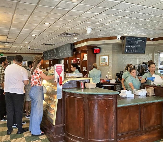 Where decisions are made and destinies are sealed – usually involving how many pastries to take home.