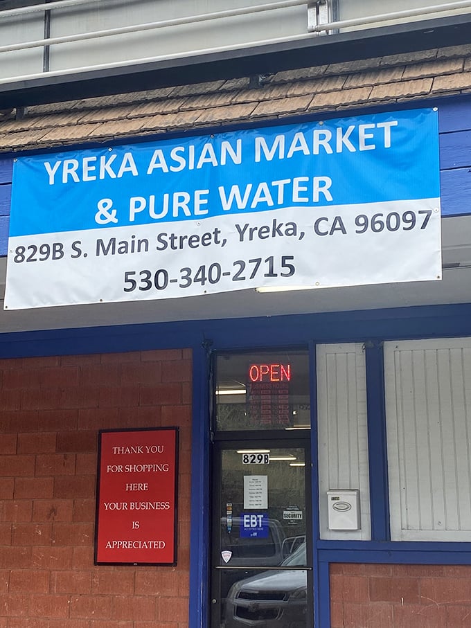 The Yreka Asian Market proves small towns aren't culinary deserts – international ingredients await in this unassuming Main Street storefront.