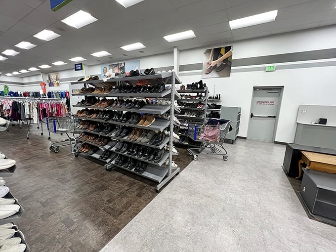 The shoe department—where footwear fantasies come true at prices that won't give your wallet blisters.