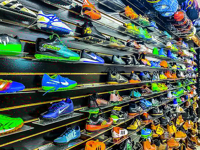 Athletic footwear displays that rival any major retailer but leave your wallet feeling much happier.