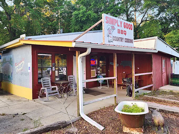 Authentic barbecue joints like this prove that the best flavors often come from the most unassuming places.
