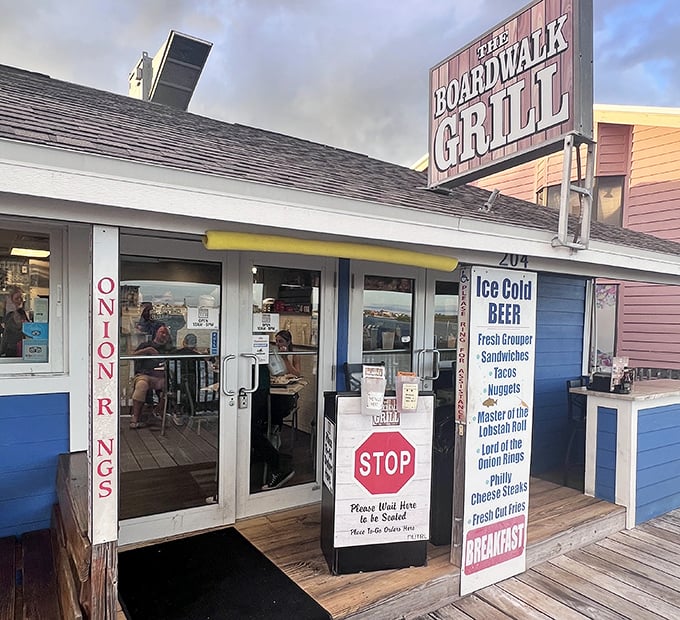 The Boardwalk Grill embodies old Florida charm—unpretentious, welcoming, and promising seafood that was swimming just hours before it hit your plate.