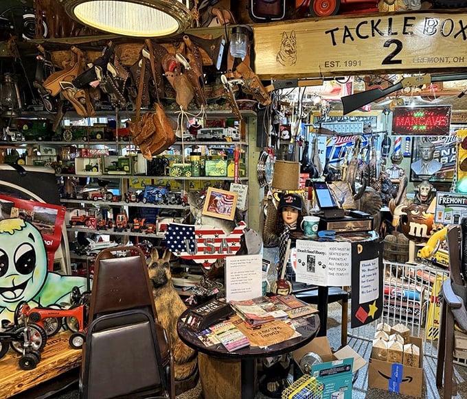 Part restaurant, part museum of American ephemera—every table offers a different view of this gloriously cluttered collection of... well, everything.
