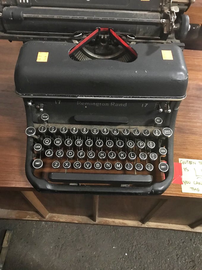 This Remington typewriter has probably written more love letters than all of today's dating apps combined.