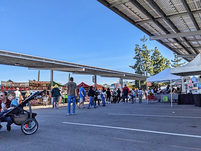 Farmers markets under solar panels – Rio Vista combining sustainable energy with sustainable eating in one brilliant community gathering space.