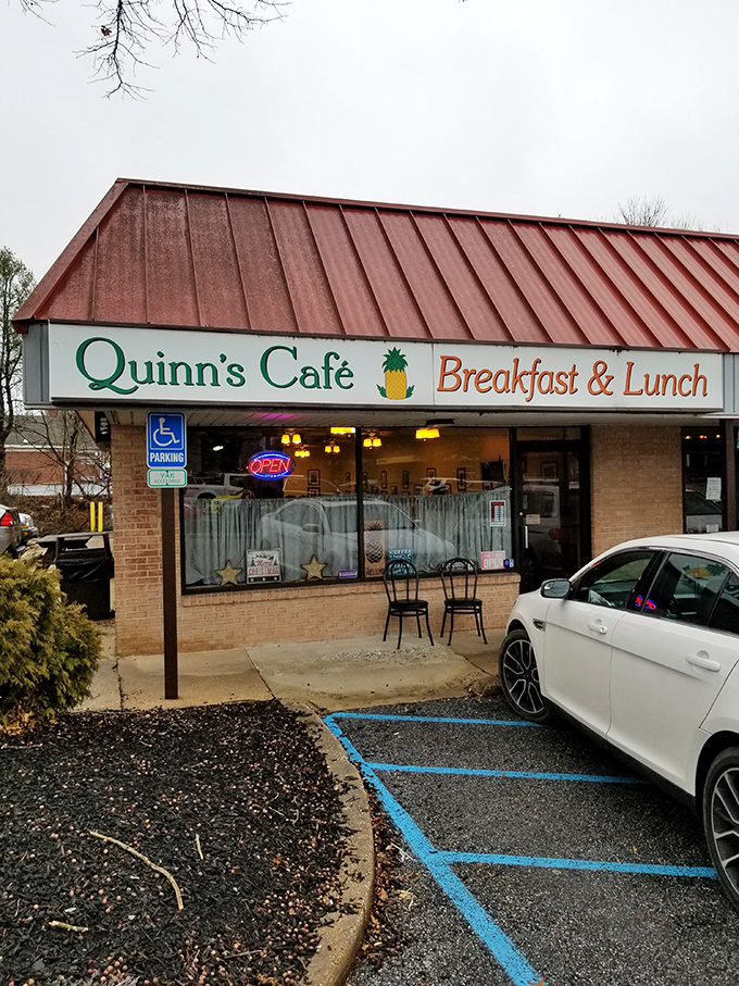 Quinn's exterior view captures its unassuming charm—proof that culinary treasures often hide in plain sight.