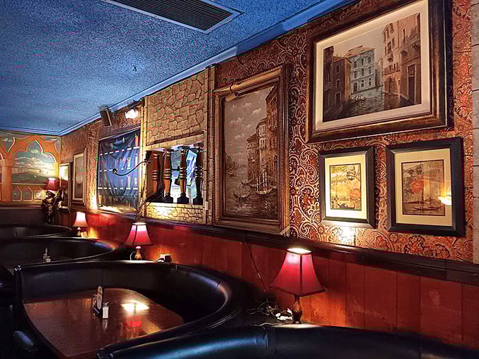 The walls tell stories of imagined Italian grandeur. These paintings have witnessed thousands of first dates, celebrations, and regular Tuesday night dinners.