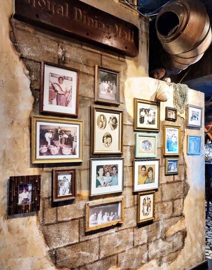 Family photos line the walls, telling silent stories of fishing traditions and recipes passed down through generations—the secret ingredient in every dish.