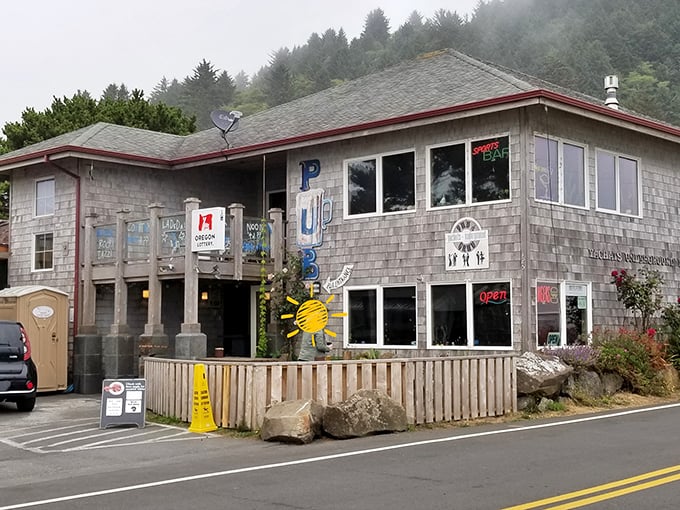 The Underground Pub & Grub beckons with promises of hearty fare and local brews – the ideal refuge after a day of coastal exploration.