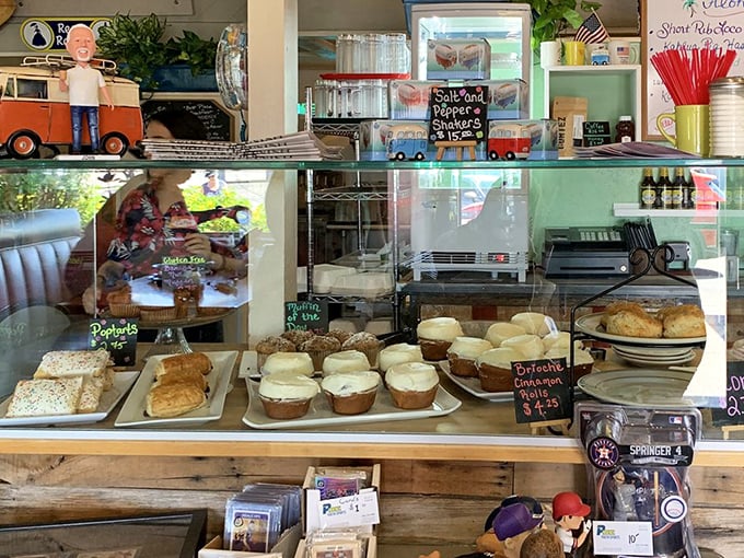 Pastry case temptations that whisper, "Coffee's lonely without me." These baked goods aren't just desserts pretending to be breakfast—they're morning essentials.