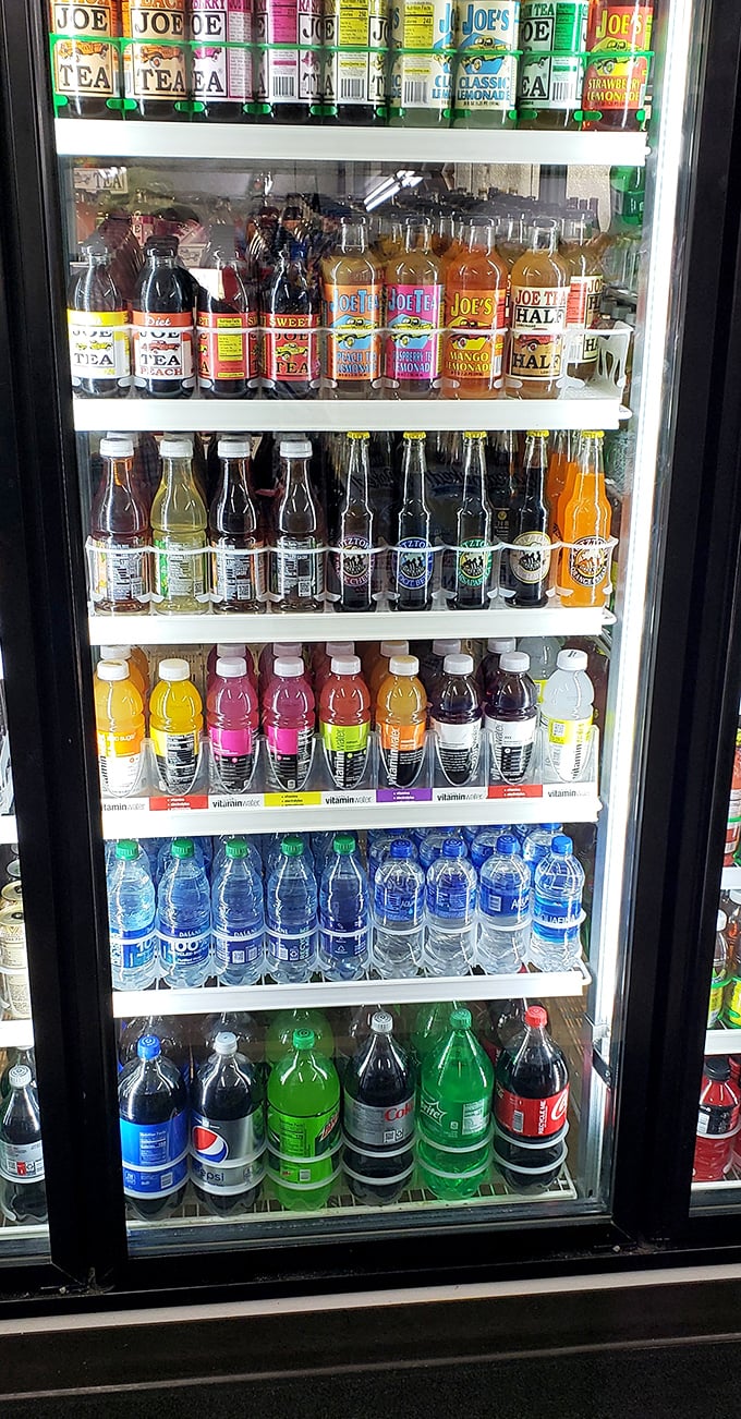 The beverage corner – where the eternal question "What am I drinking with this masterpiece?" gets answered.
