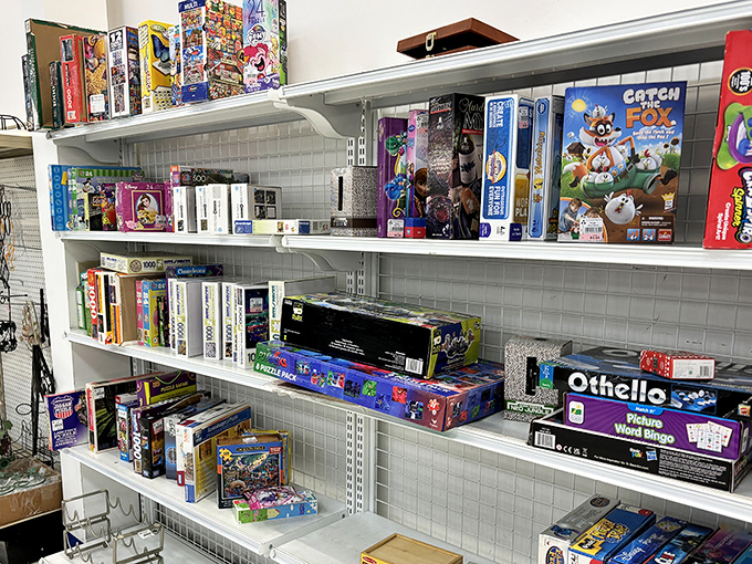 Board games and puzzles stacked high – family game night just got affordable and infinitely more interesting.