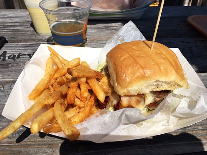The burger-and-fries combo that proves sometimes the classics are classics for a reason. Vacation simplified into handheld perfection.