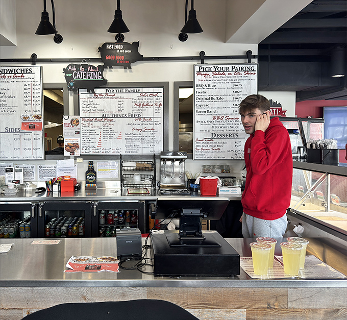 Where orders are placed and barbecue dreams come true – the gateway to a smoke-infused paradise that's worth every penny.