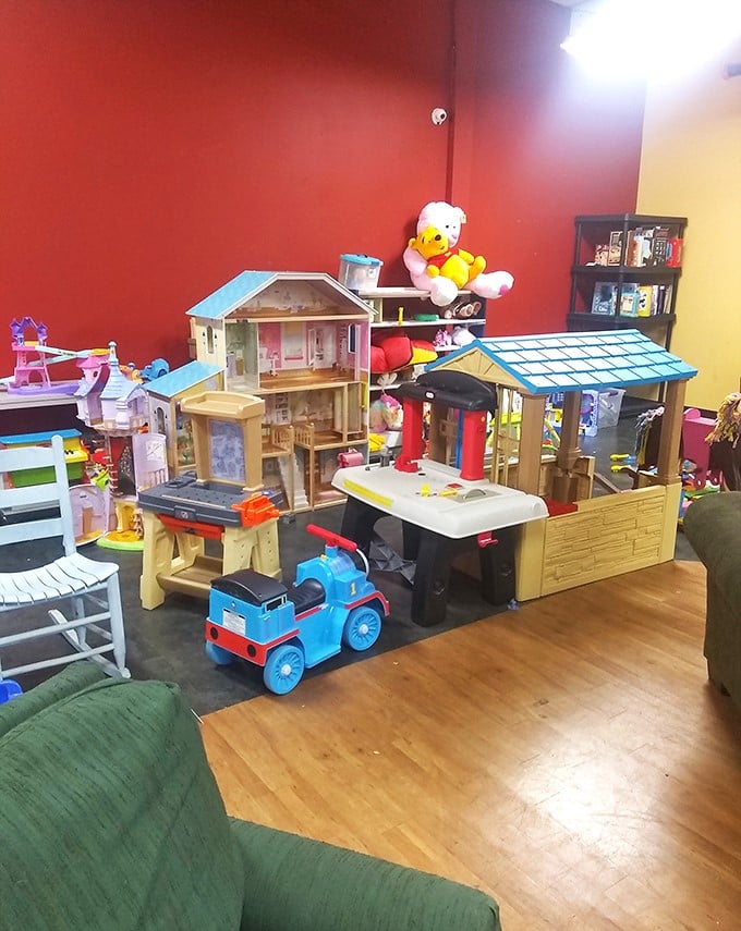 The children's toy section is a wonderland of plastic possibilities—where imagination costs nothing but the toys themselves are a steal.