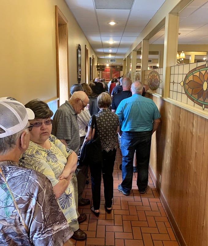 The line forms early and with purpose—these patrons aren't just waiting for food, they're queuing for an experience that's become part of their personal history.