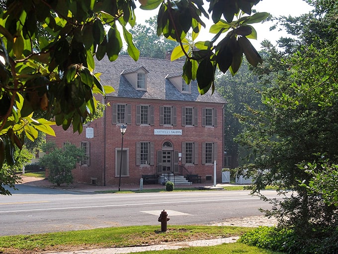 Another view of Cantwell's Tavern, where 18th-century architecture meets 21st-century dining in perfect harmony.