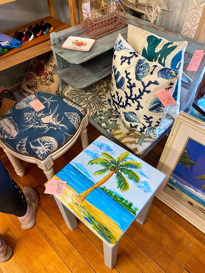 Coastal-themed chairs that bring Charleston's beachy vibe indoors – sea life motifs that let you take the Lowcountry aesthetic home.