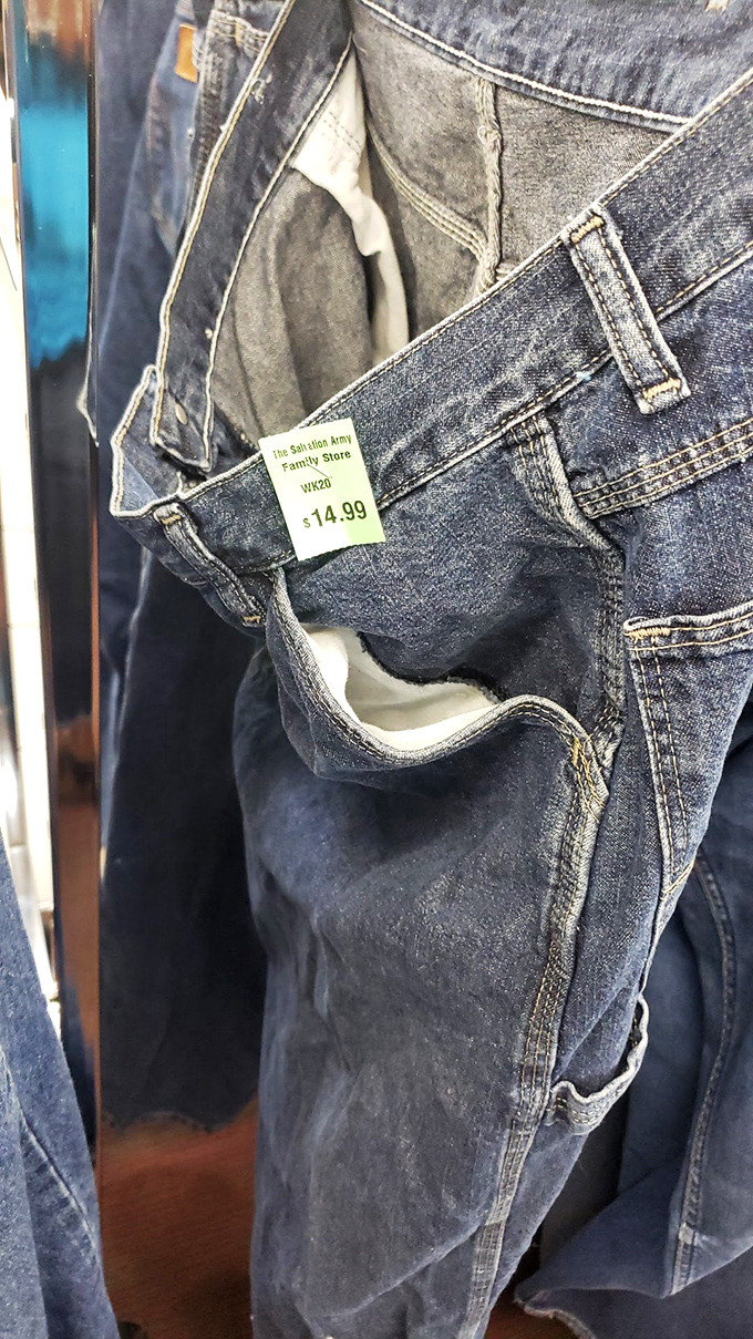 Even designer denim finds its way here, with jeans priced so reasonably you'll want to do a happy dance in the fitting room.